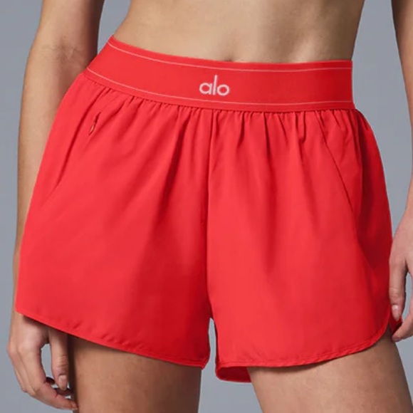 ALO Yoga | Shorts | Alo Match Point Short Red Heat | Poshmark